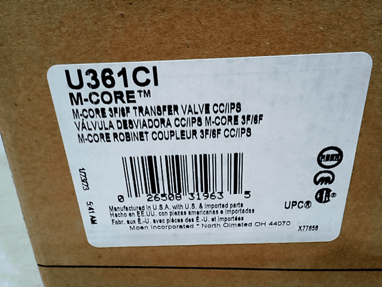 Moen U361CI M-Core 3F/6F Transfer Valve CC/IPS Connections - Dutch Goat