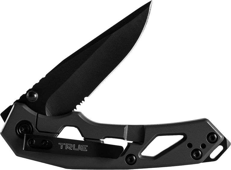 True Tactical Knife w/ Stainless Steel Handle, Drop Point Blade - Dutch ...