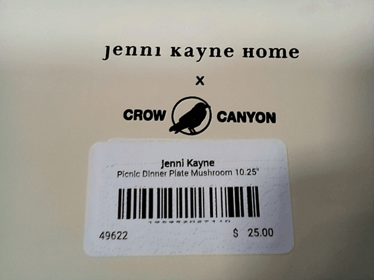 Lot of 2 - Jenni Kayne x Crow Canyon Home Picnic Dinner Plate, 10.25 ...