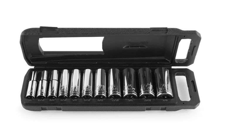 Hart 11-Piece 3/8" Deep Socket Set, Standard SAE Sockets - Dutch Goat
