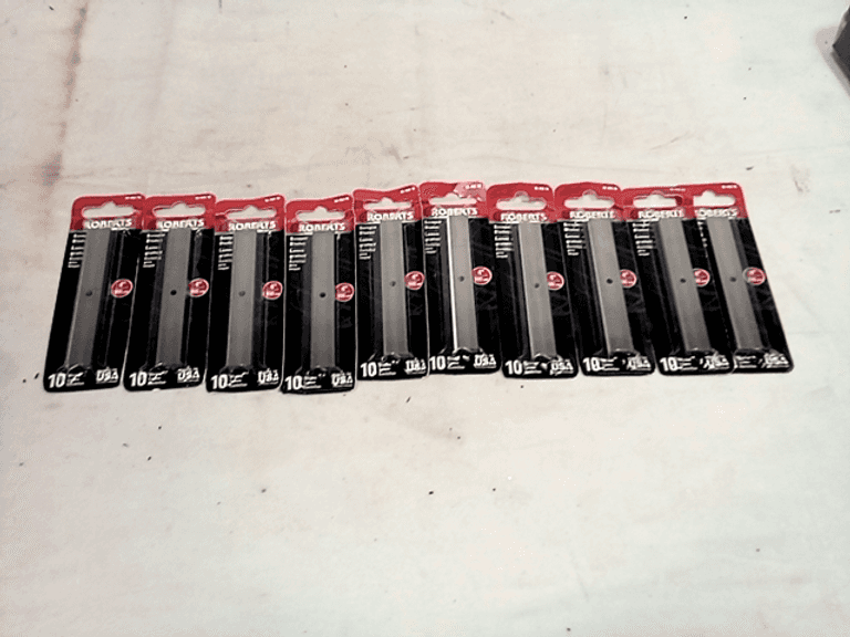 Roberts 10-442, 4" Razor Scraper Blades, Pack Of 10, Lot Of 10, Silver ...
