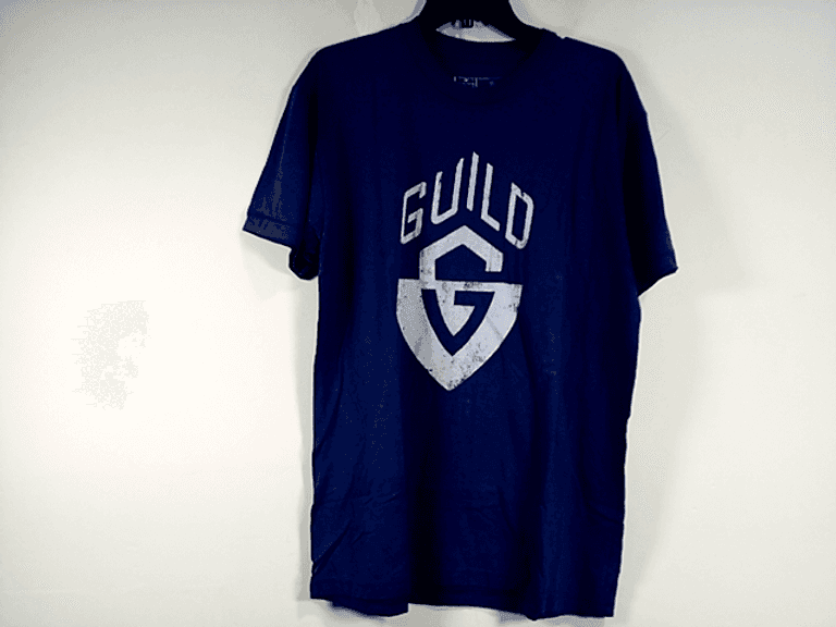 Guild Guitars Logo Men's Blue T-Shirt, Size Large - Dutch Goat