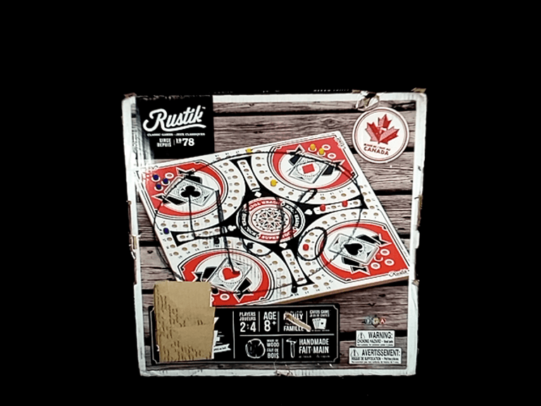 Rustik BJR000117 Tock Game 4 Players 20", Multi-Color - Dutch Goat