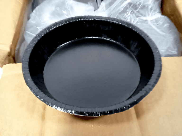 Solut 8" Bake & Show Round Paperboard Takeout/Cake Pan, 400 Case, Black ...