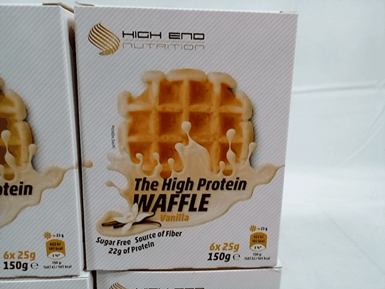 Lot of 20 - High End Nutrition The High Protein Waffle Pack - Dutch Goat