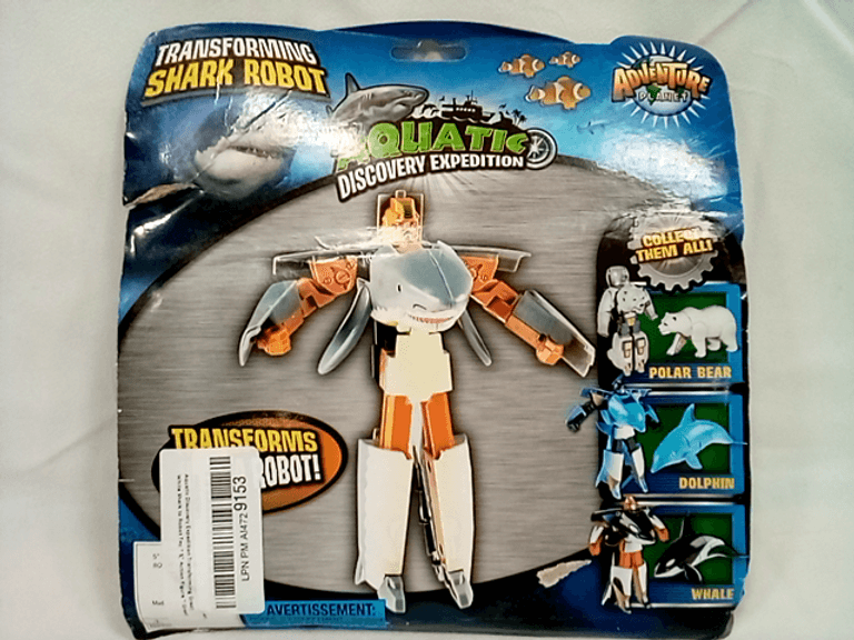 Adventure Planet Aquatic Discovery Expedition Transforming Shark Robot ...