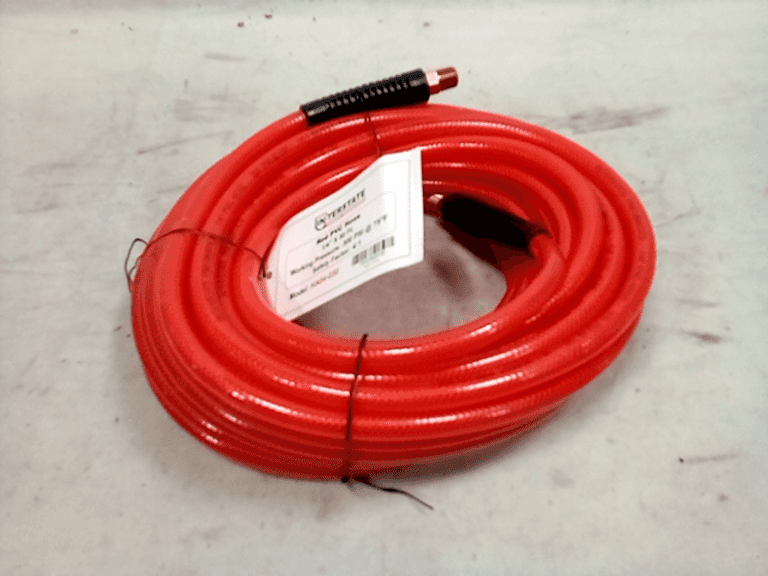 Red PVC Hose 1/4 Inch 50 Feet 300 PSI 4:1 Safety Factor - Dutch Goat