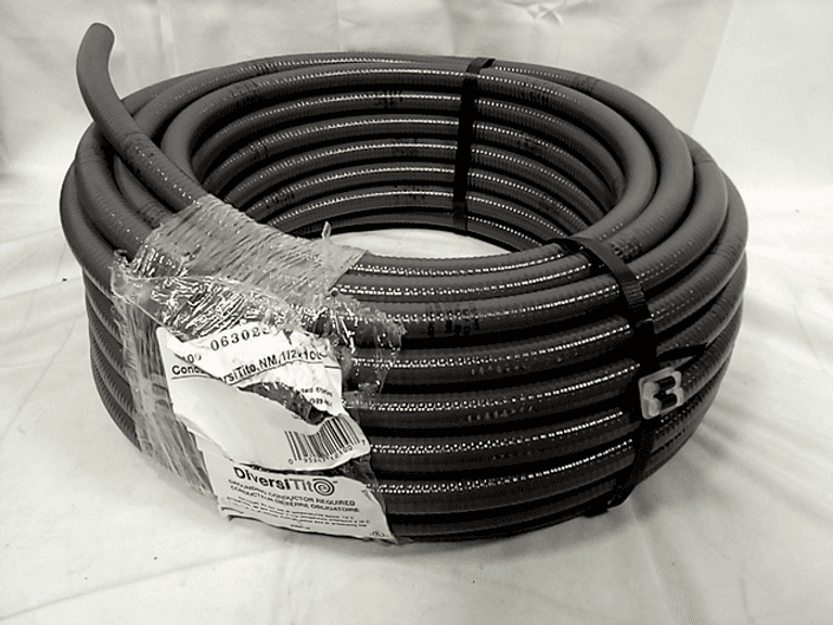 DiversiTech Liquid Tite Flexible Conduit Non -Metallic 1/2" X 100' Roll ...