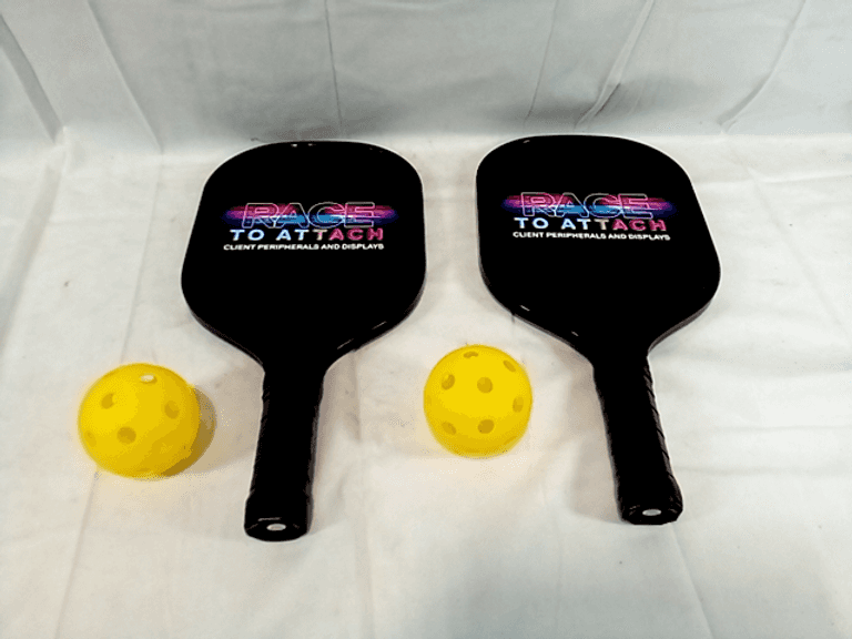 Race To Attach, Pickleball Paddle Set, Black, Multi-Color - Dutch Goat