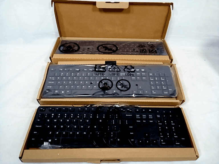 Assortment of 3 - Computer Keyboards - Dutch Goat