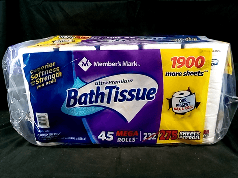 Member's Mark Ultra Premium Bath Tissue Pack - 45 Mega Rolls/275 Sheets ...