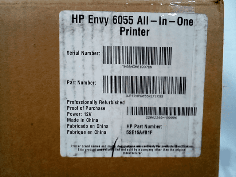 HP Envy 6055 Wireless All-in-One Printer, White - Dutch Goat