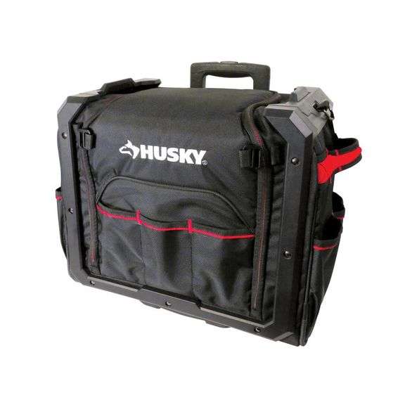 Husky 19" Stack Rolling Tool Tote, Black - Dutch Goat