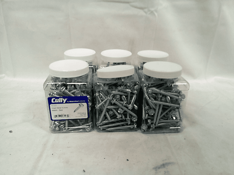 Lot of 6 - Cully 77232J 12X2 HWH SMS SLOT Screw (100-Pack) - Dutch Goat
