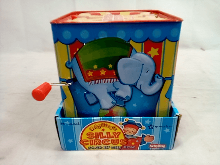 Schylling Circus Jester Puppet Jack in the Box, One Size, Multiple ...