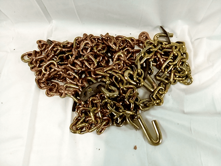 Lot of 6 - Heavy Duty Brass Chain, Gold - Dutch Goat