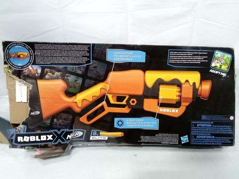 Nerf, Roblox Adopt Me!: Bees! 8 Dart Drum Blaster Gun, Multi-Color ...
