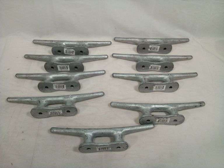 Lot of 8 - Seachoice Open Based Galvanized Dock Cleat 12" 30630 - Dutch ...