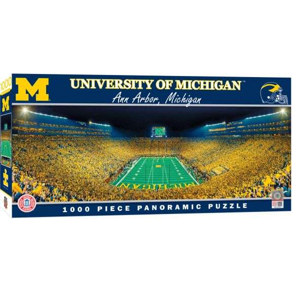 University of Michigan Stadium Panoramic Jigsaw Puzzle, 1000-Piece ...