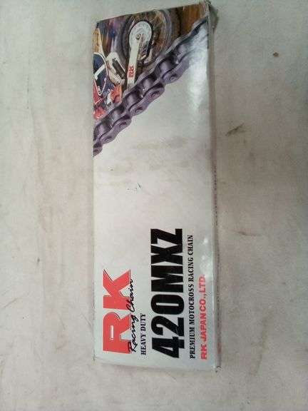 RK Racing Chain 420MXZ, Heavy Duty Premium Motocross Racing Chain, Gray ...