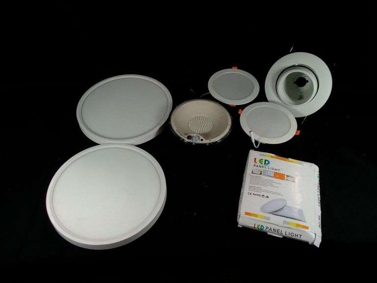 LED Panel Light, Round Panel Light Fixture, White - Dutch Goat