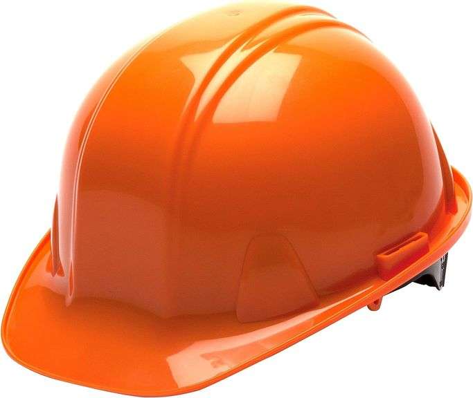 Pyramex SL Series Cap Style Hard Hat in Orange, 4Pt Snaplock Suspension ...
