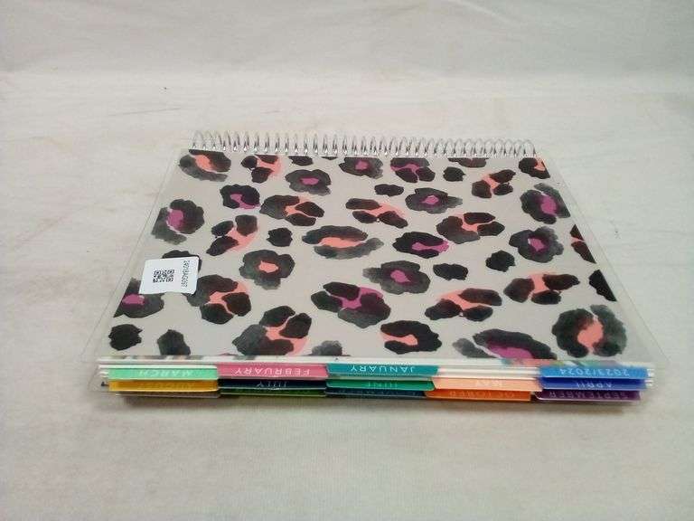 Erin Condren Life Planner (January 2024 - December 2024) Leopard Print ...
