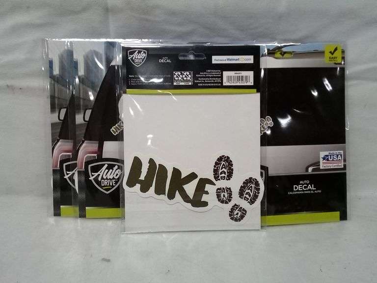 Lot of 7 - Auto Drive Hike with Boot Prints Vinyl Automotive Decals ...