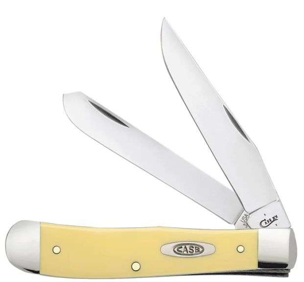 Case XX Trapper Pocket Knife With Carbon Steel Blades & Smooth ...