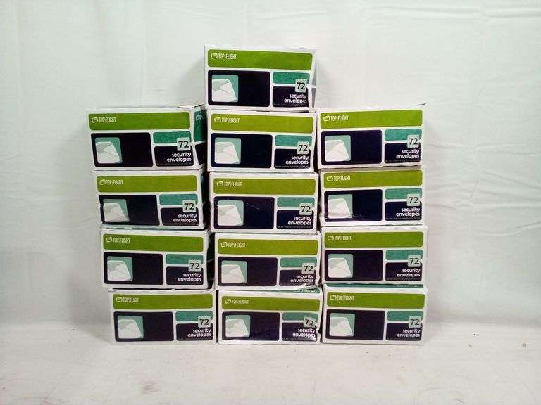 Top Flight, Security Envelopes, 6 3/4, Boxed, 72/Box, Lot Of 13, Multi ...