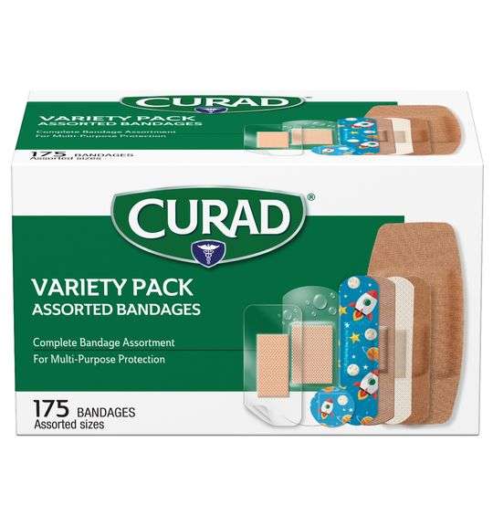 Curad Variety Pack - Complete Bandage Assortment for Multi-Purpose ...