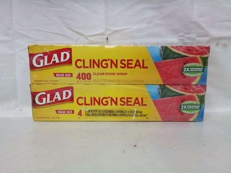 Glad Cling 'N Seal Clear Food Wrap, 400 Sq Ft 2-Pack - Dutch Goat