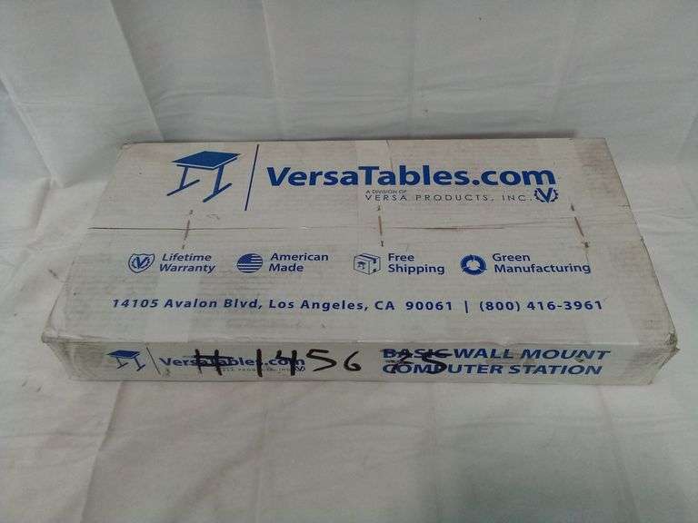 VersaTables Basic Wall Mount Computer Station, Black - Dutch Goat