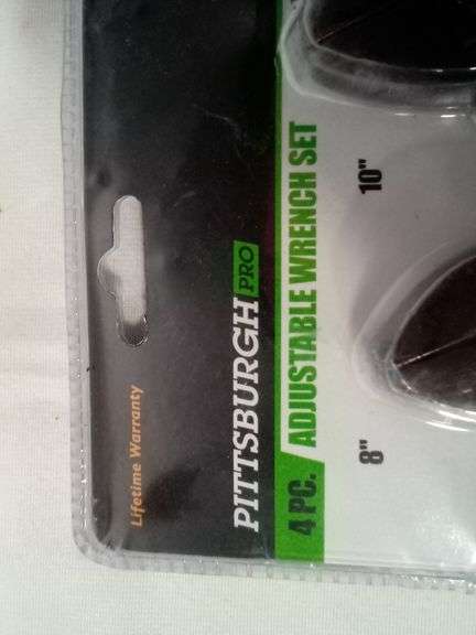 Pittsburgh Pro Adjustable Wrench Set, 4-Piece (6" 8" 10" 12") - Dutch Goat