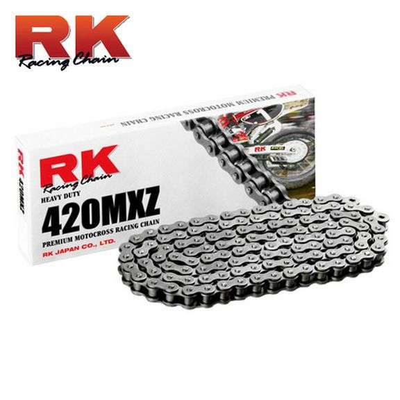 RK Racing Chain 420MXZ, Heavy Duty Premium Motocross Racing Chain, Gray ...