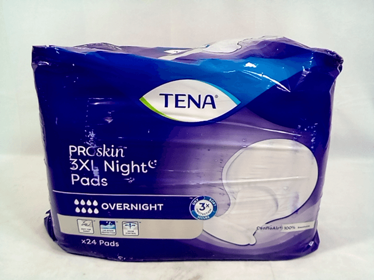 Tena ProSkin 3XL Incontinence Pads, Overnight Absorbency, 24 Count ...