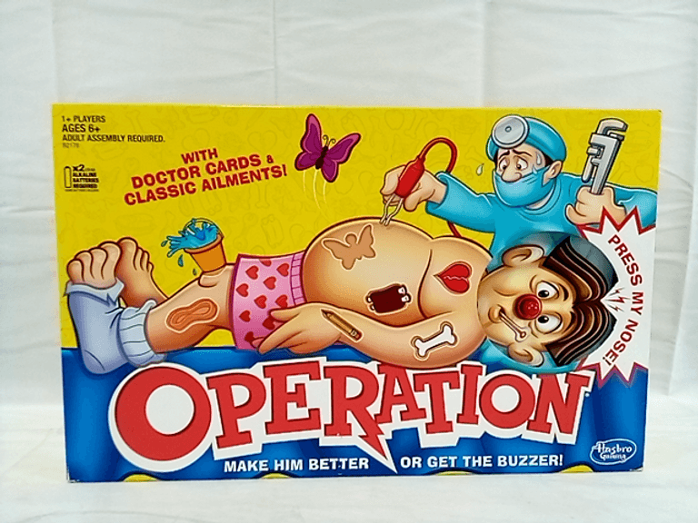 Classic Family Favorite Operation Game Board Game for Kids - Ages 6 and ...