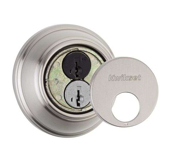 Kwikset Key Control Deadbolt with Master Key Cylinder & Tenant Cylinder ...
