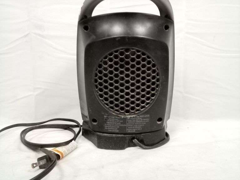 Lasko Electric Oscillating Ceramic Tabletop Space Heater, Gray - Dutch Goat