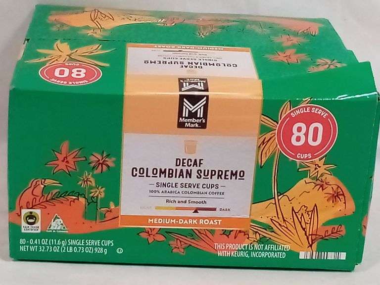 Member's Mark Decaffeinated Colombian Supremo Coffee– Single-Serve Cups ...