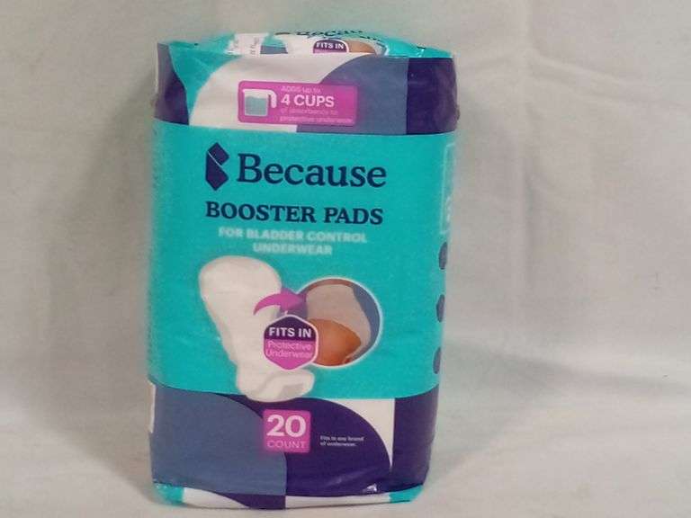 Because, Premium Boosters, Maximum Absorbency, 20 Count - Dutch Goat