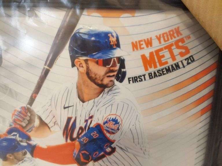 Pete Alonso Unsigned New York Mets Framed 15x17" Game Used Baseball ...