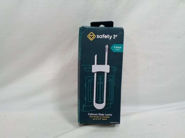 Safety 1st Cabinet Slide Locks – White 4 Count - Dutch Goat
