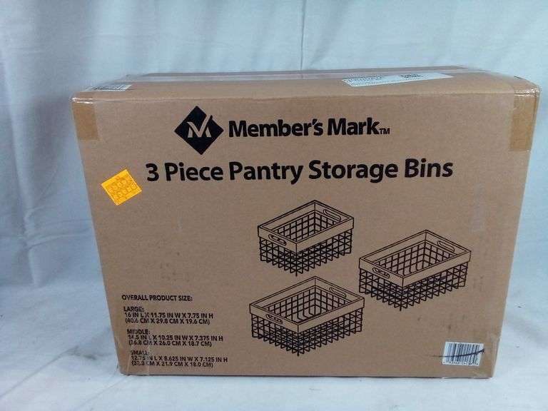 Member's Mark Pantry Storage Bins – 3 Piece - Dutch Goat