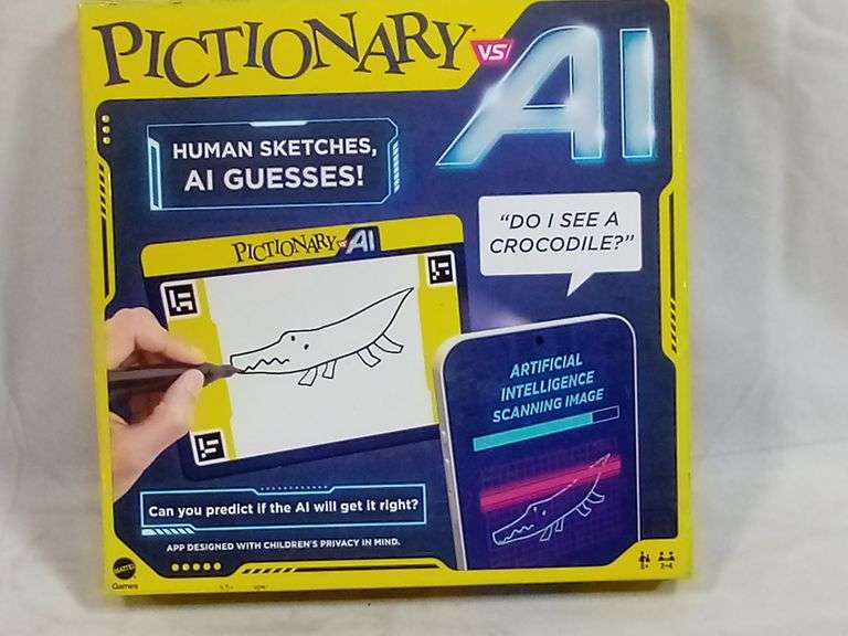 Mattel, Pictionary Vs AI, Family Drawing Board Game - Dutch Goat