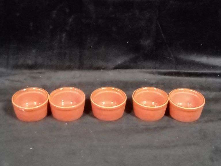 Acopa Keystone China Stoneware Ramekin – Sedona Orange 4 oz 5 Count ...