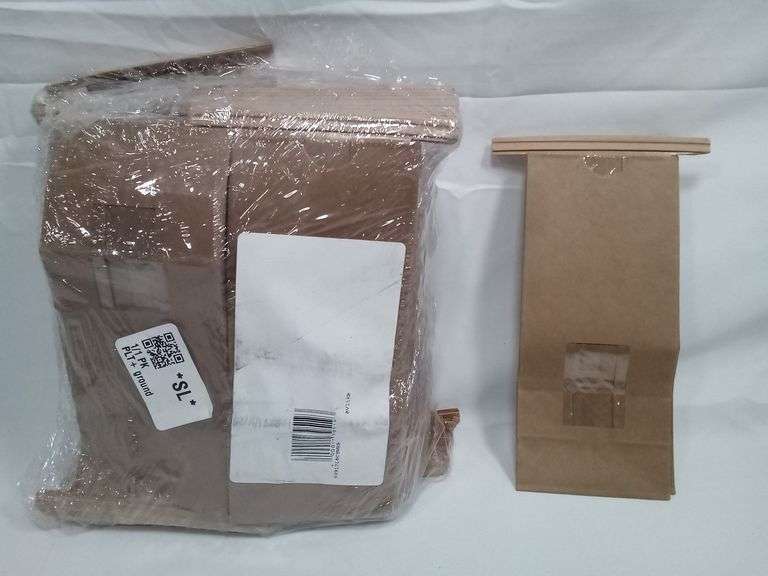 Pack of Kraft Paper Bags with Wire Seal Closure & Window - Dutch Goat