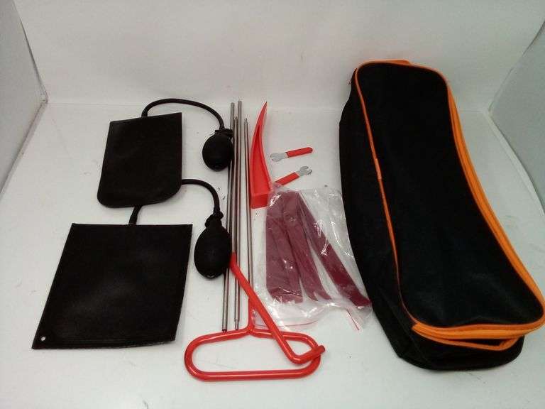 12 Pieces Car Dent Repair Kit, Rods, Air Wedge, Long Reach Grabber ...