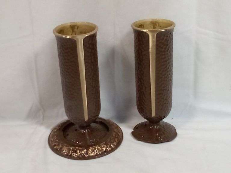 Matthews Bronze Memorial Grave Marker Vase - Dutch Goat