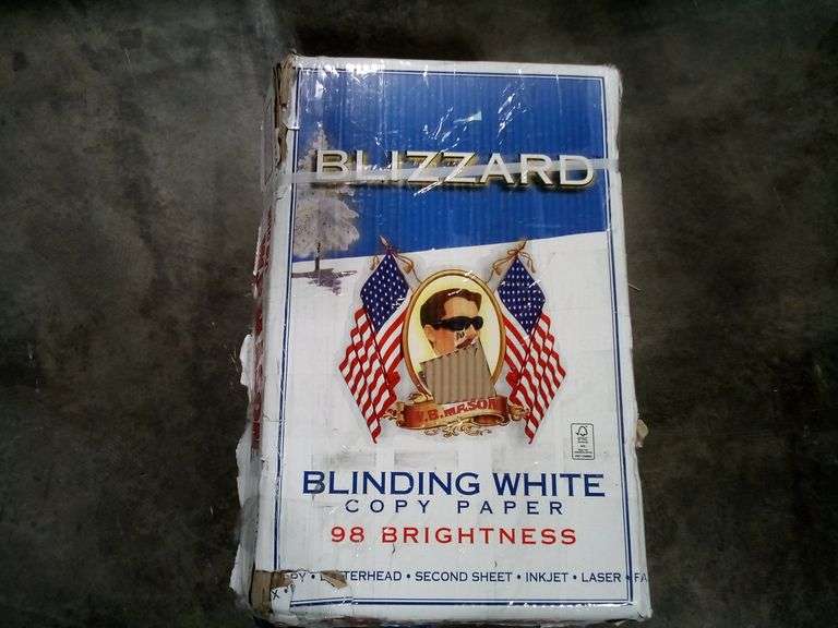 Blizzard Blinding White Copy Paper – 98 Brightness 20lb 8.5" x 11" 5000 ...